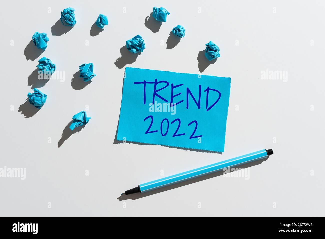 Text caption presenting Trend 2022. Word Written on things that is ... Text caption presenting Trend 2022. Word Written on things that is ...