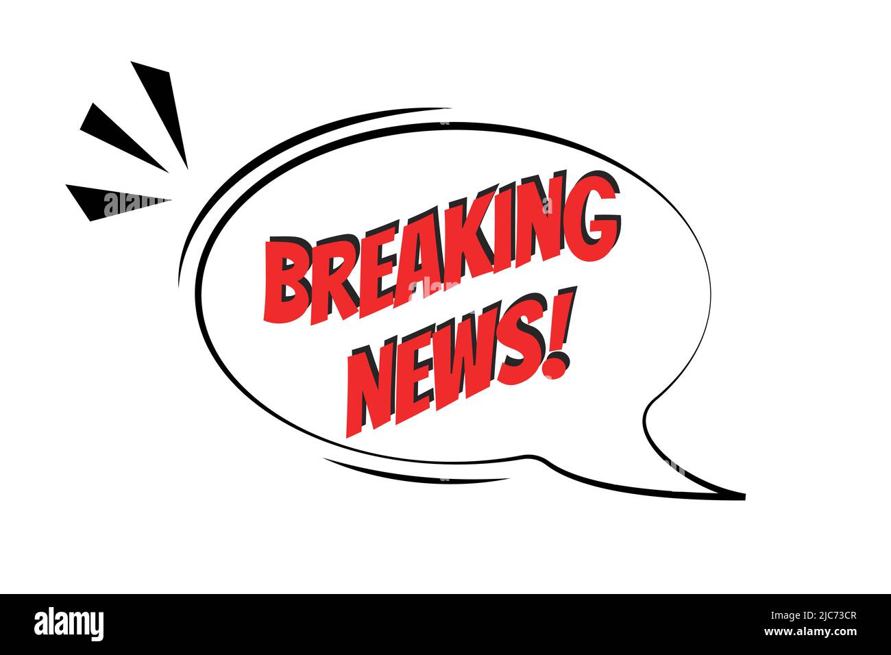 Breaking News Pop Art comics speech bubble with words symbols Vector ...