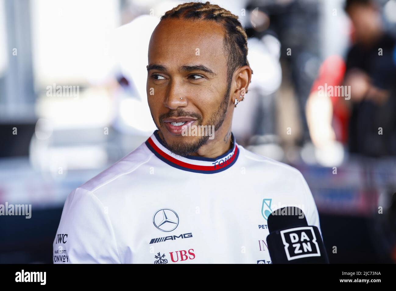 Baku, Azerbaijan. 10th June, 2022. HAMILTON Lewis (gbr), Mercedes AMG ...