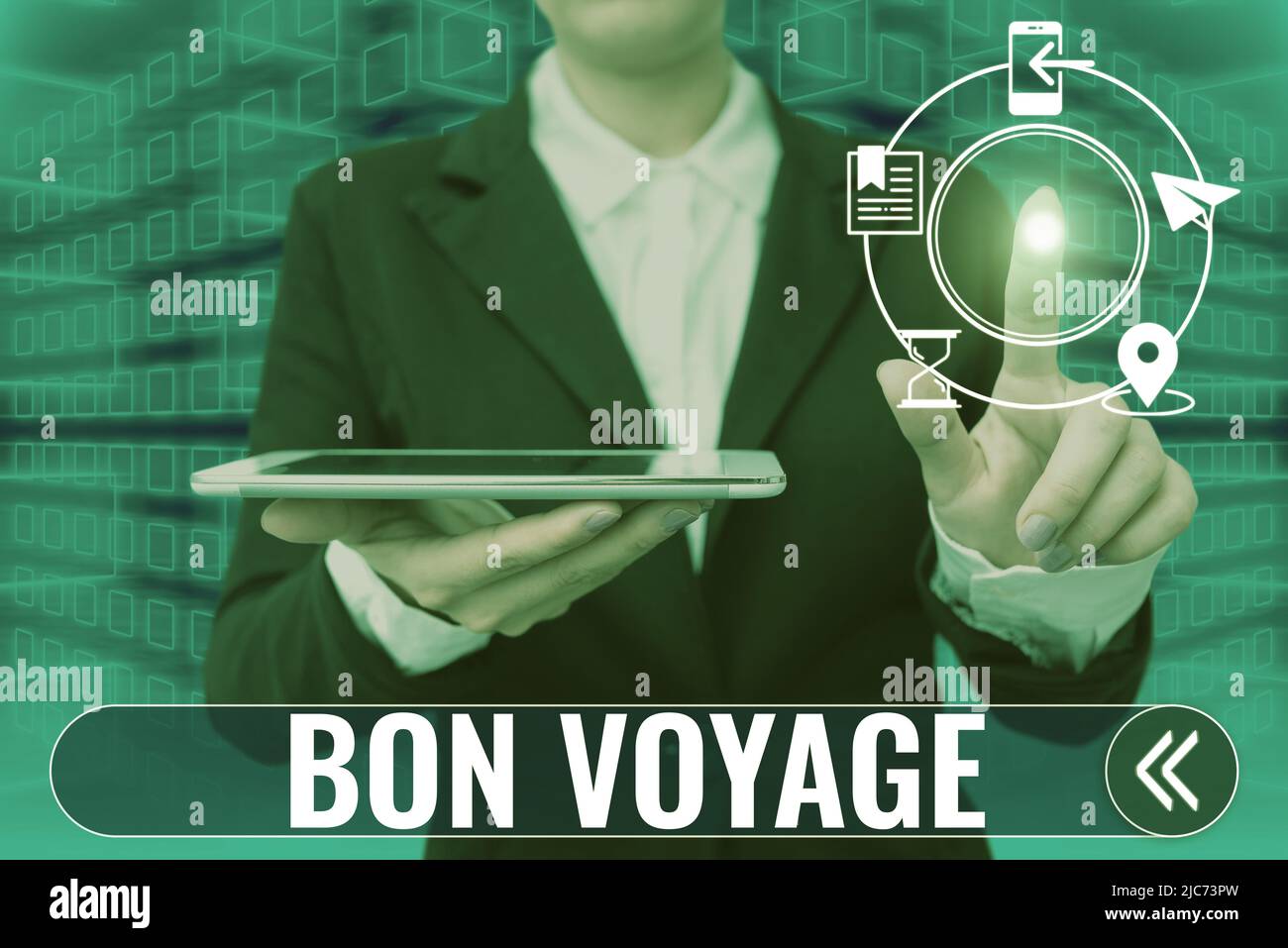 Conceptual caption Bon Voyage. Business concept used express good ...