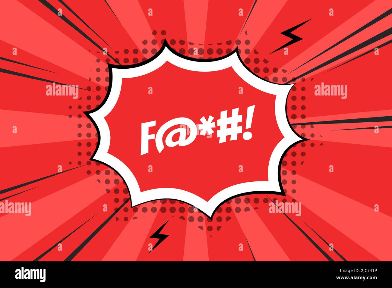 Comic speech bubble with swear words symbols Vector bad speech language ...