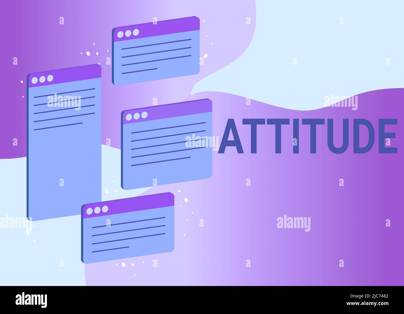 Sign displaying Attitude. Word for settled way of thinking or feeling ...