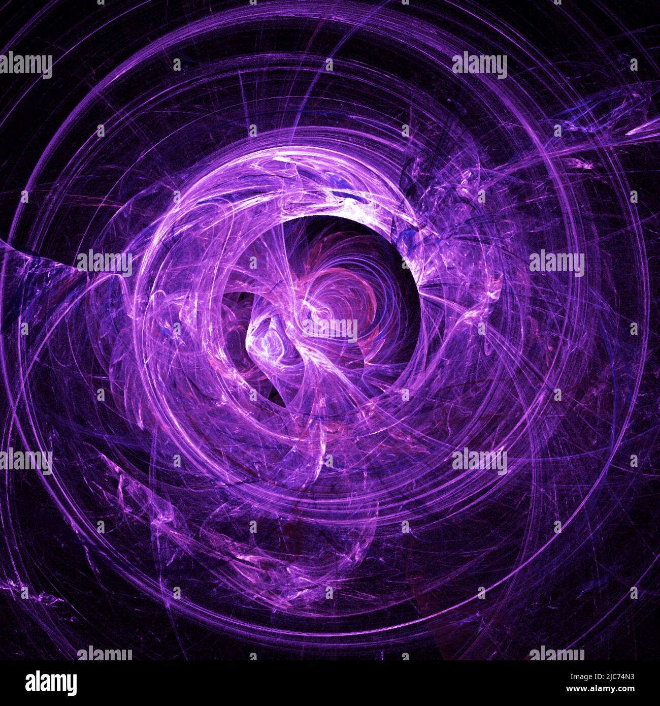 fantastic illustration of a purple space planet, star system, color ...