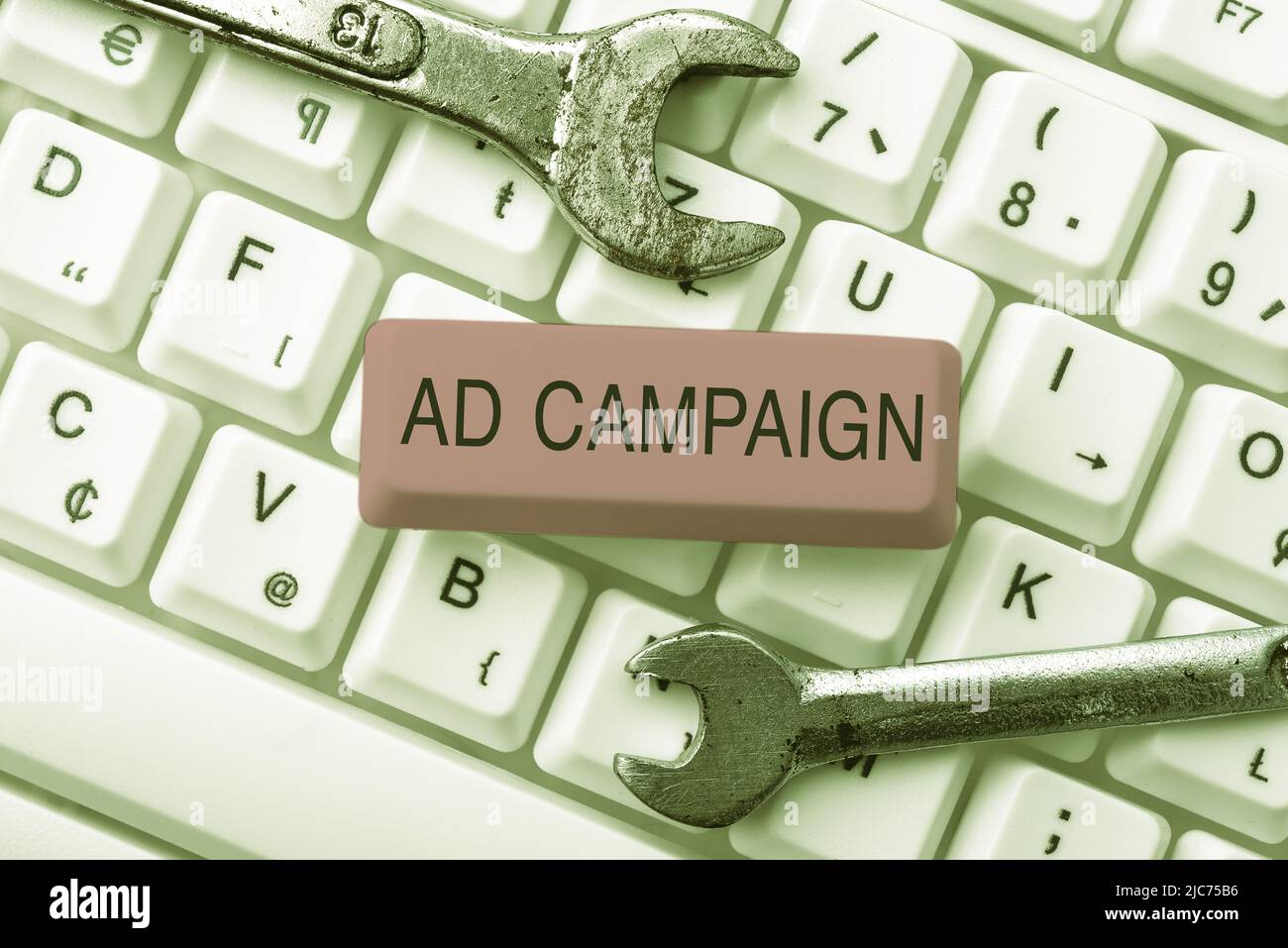 Conceptual caption Ad Campaign. Word for promotion of specific product ...