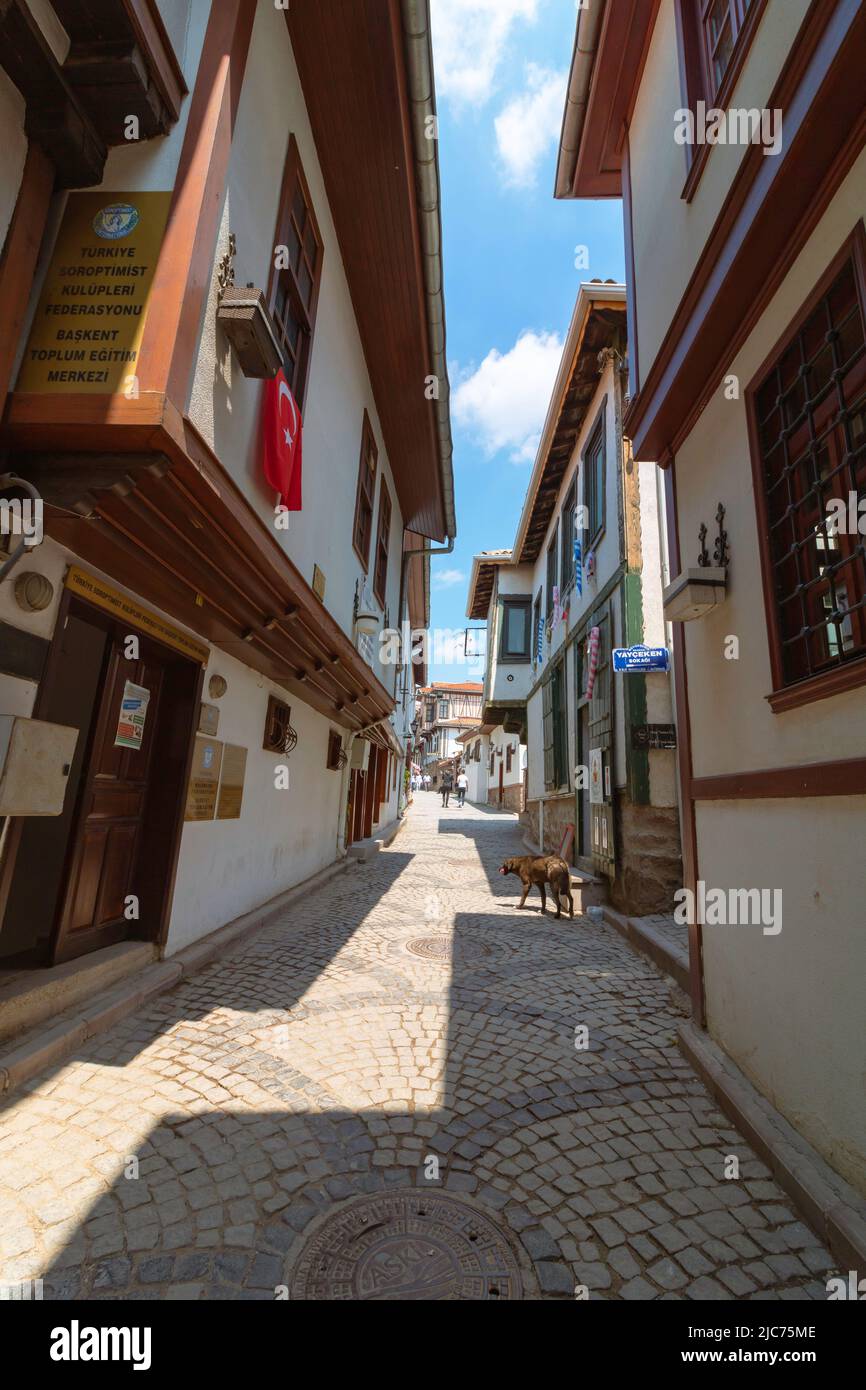 A street in the Ankara Castle. Ottoman architecture. Ankara Turkey - 5. ...
