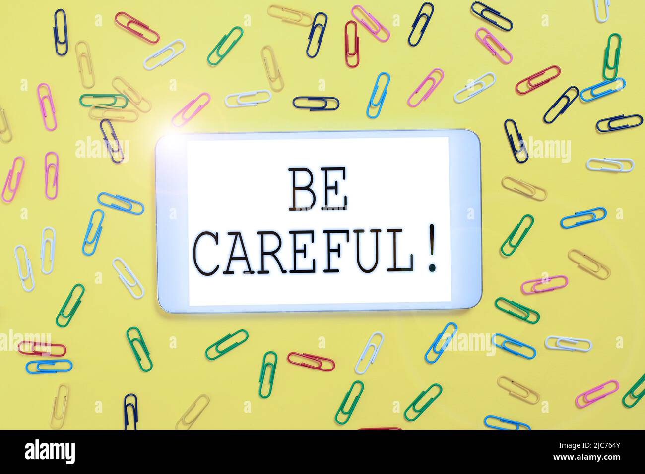 Conceptual display Be Careful. Business overview making sure of ...