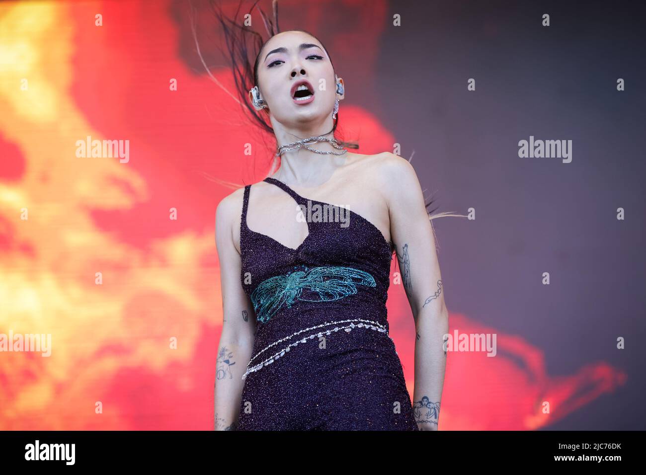 Japanese-British singer-songwriter and model, Rina Sawayama, performs ...