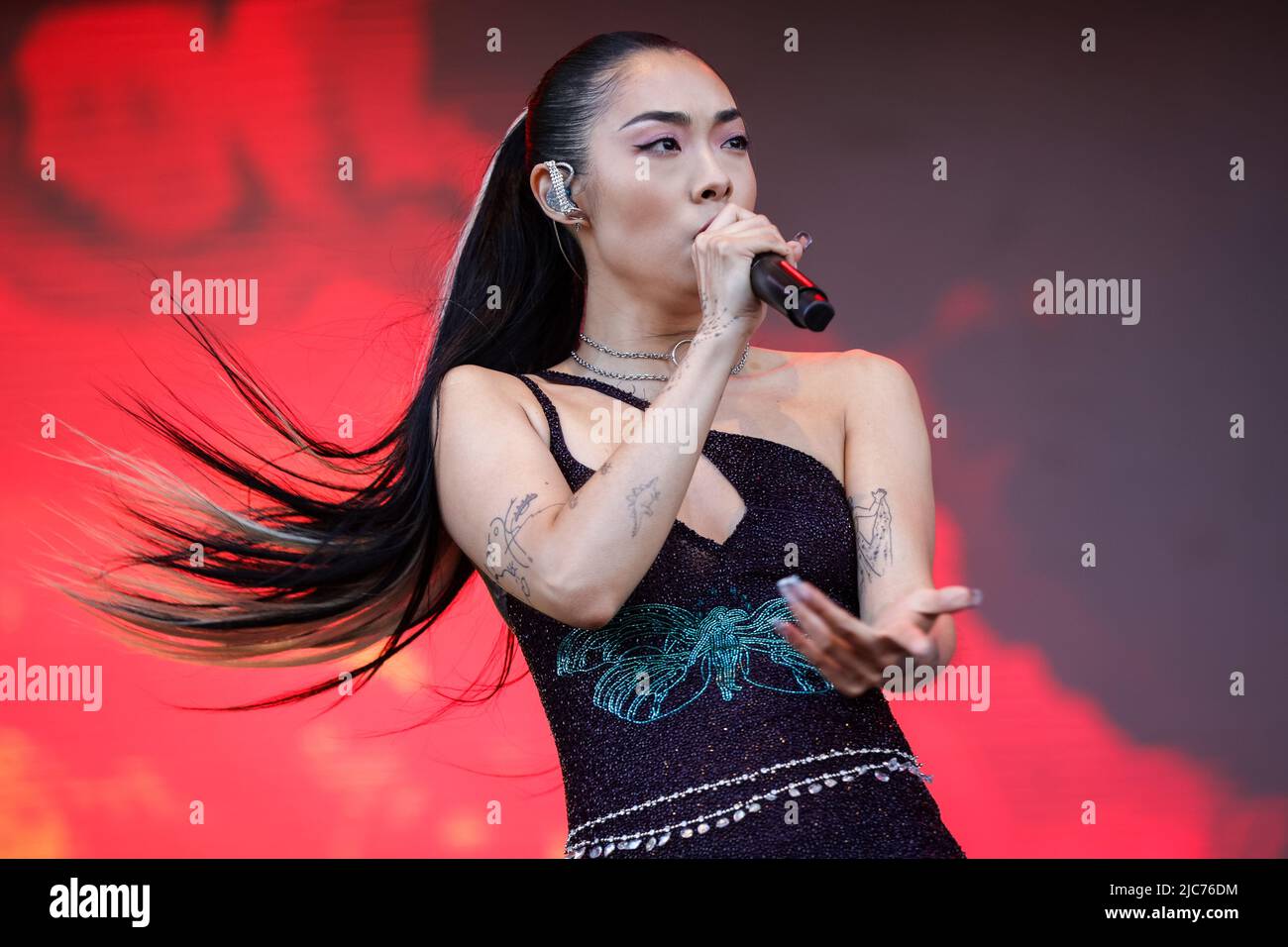 Japanese-British singer-songwriter and model, Rina Sawayama, performs ...