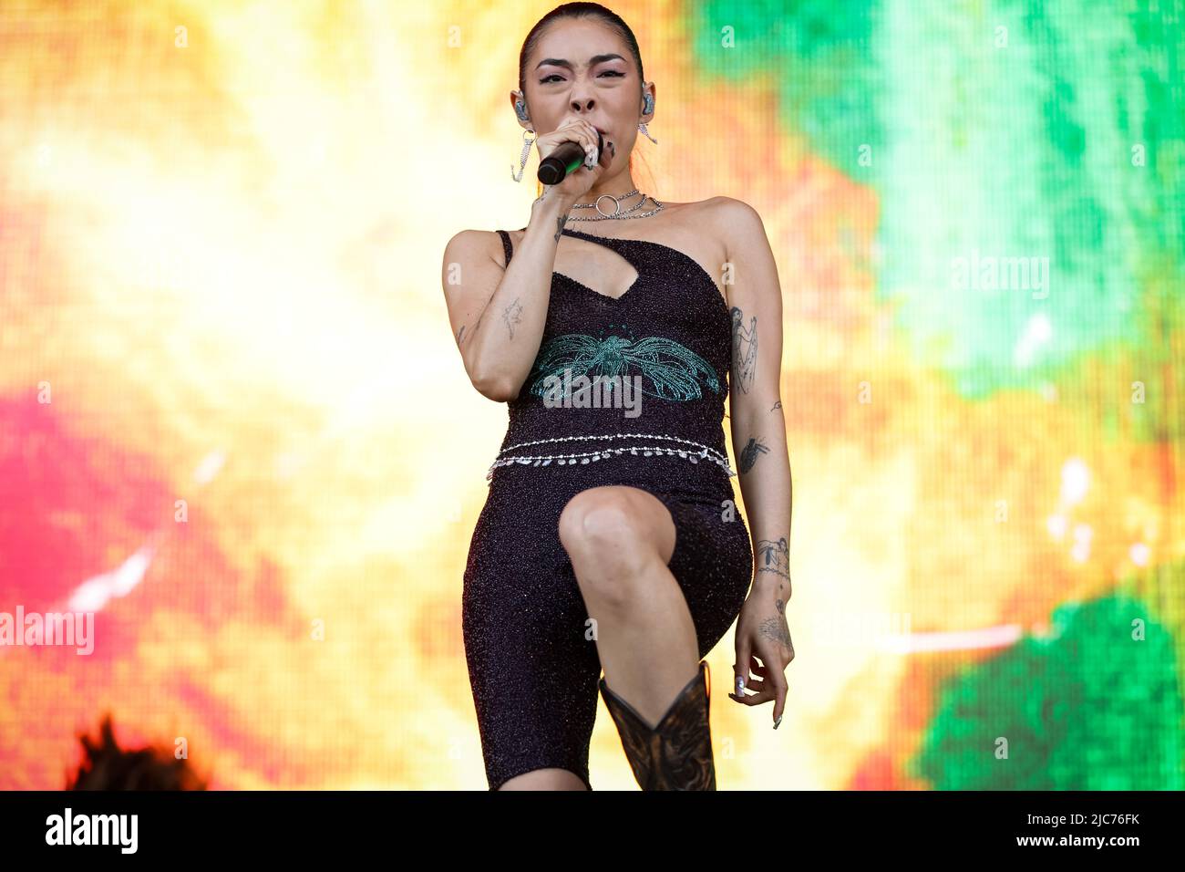 Japanese-British singer-songwriter and model, Rina Sawayama, performs ...