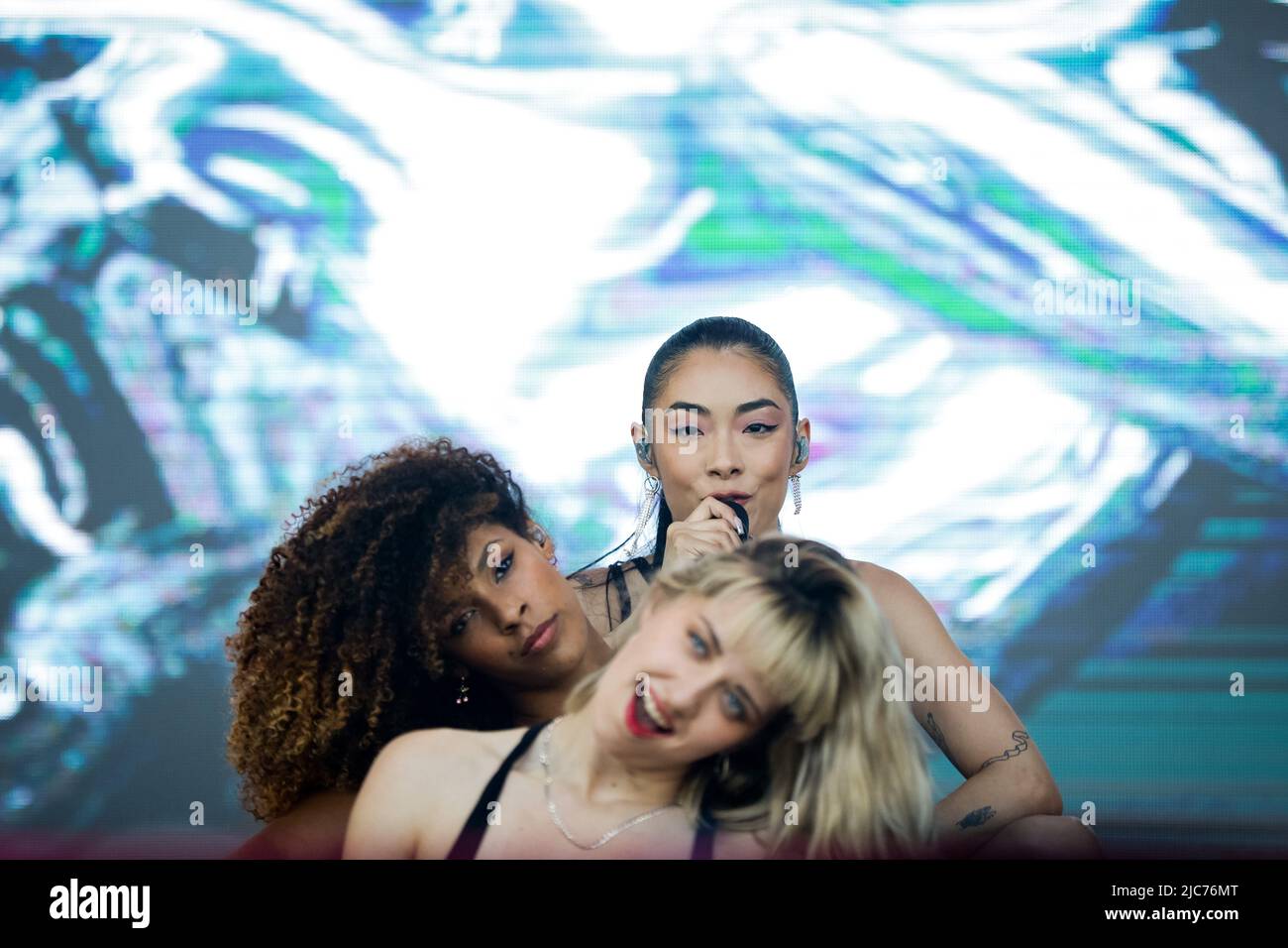 Japanese-British singer-songwriter and model, Rina Sawayama, performs ...