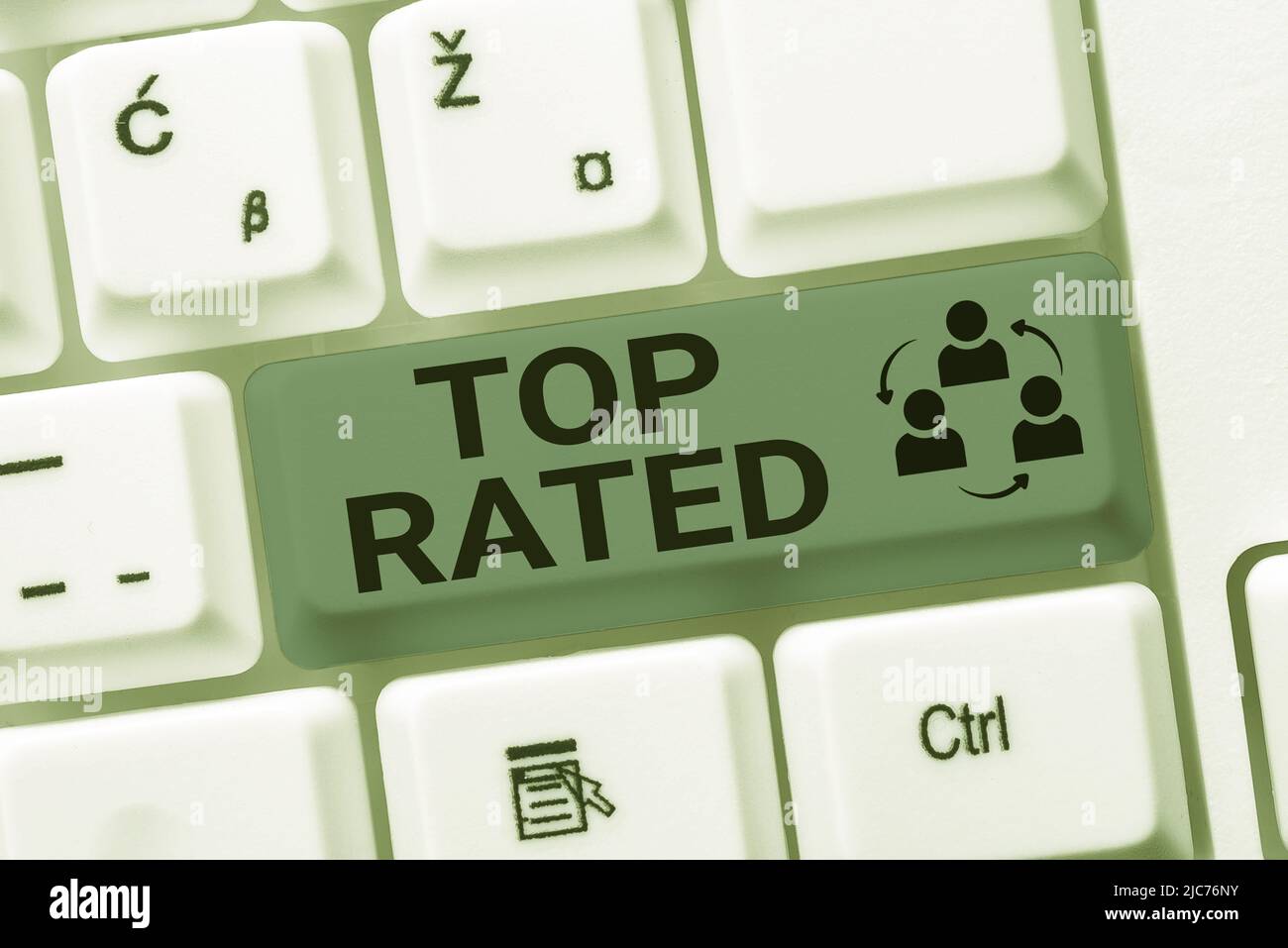 Sign displaying Top Rated. Business approach The high amount of a ...