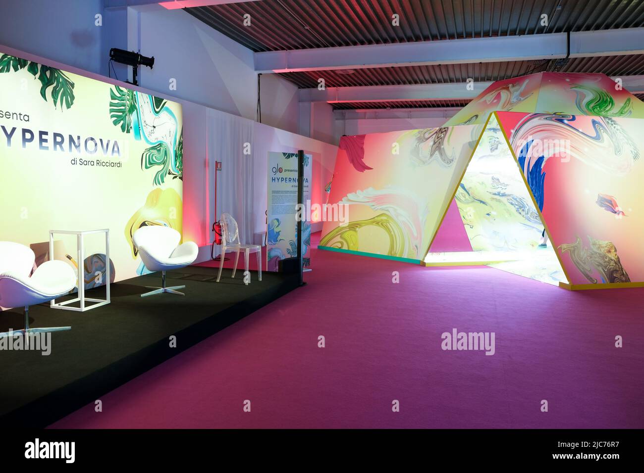 Hypernova by Sara Ricciardi for Glo at Superstudio during Milano Design Week 2022 Stock Photo ...