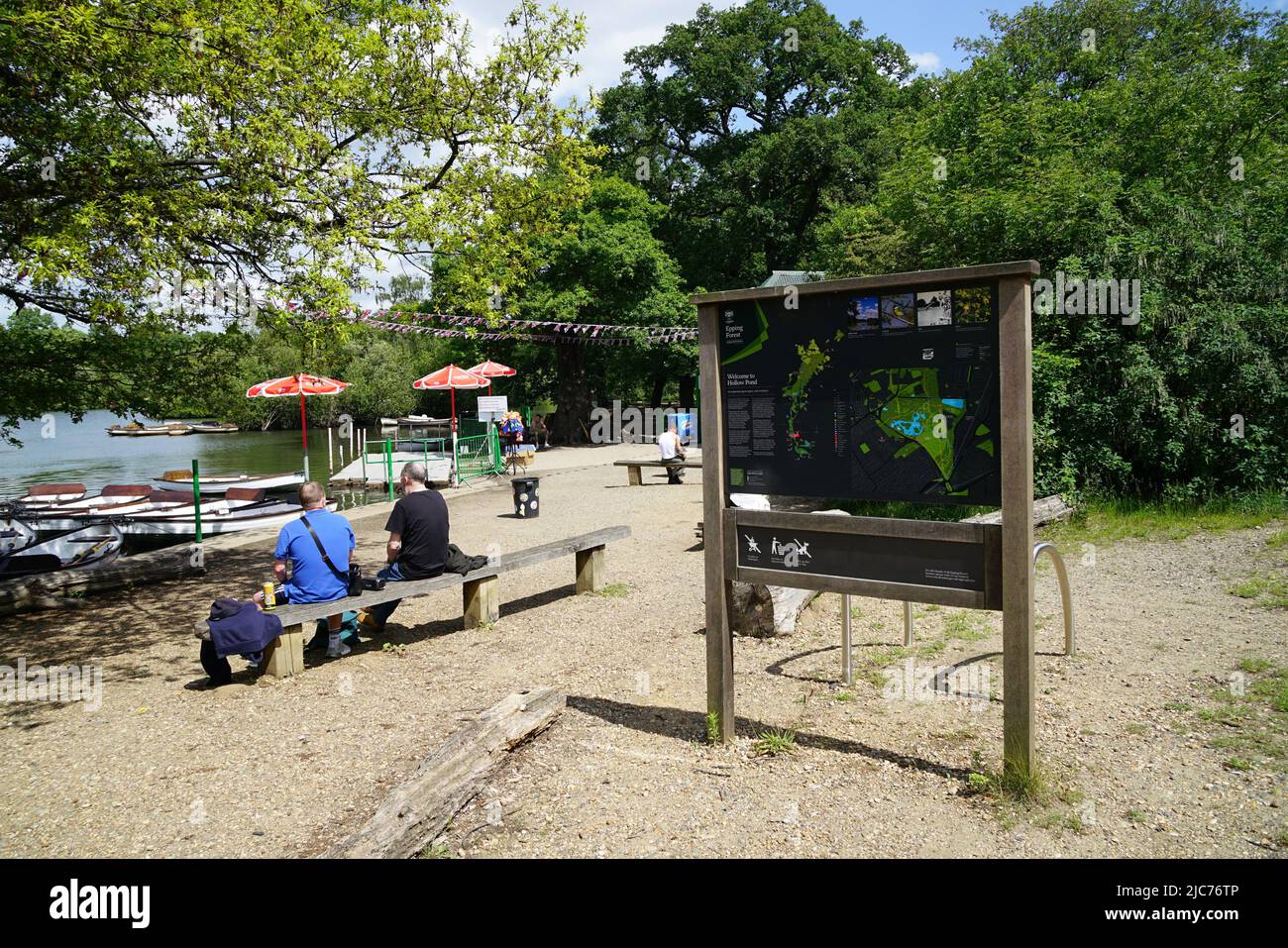 London, UK. 10th June, 2022. Hollow Ponds Boat Hire at Leytonstone ...