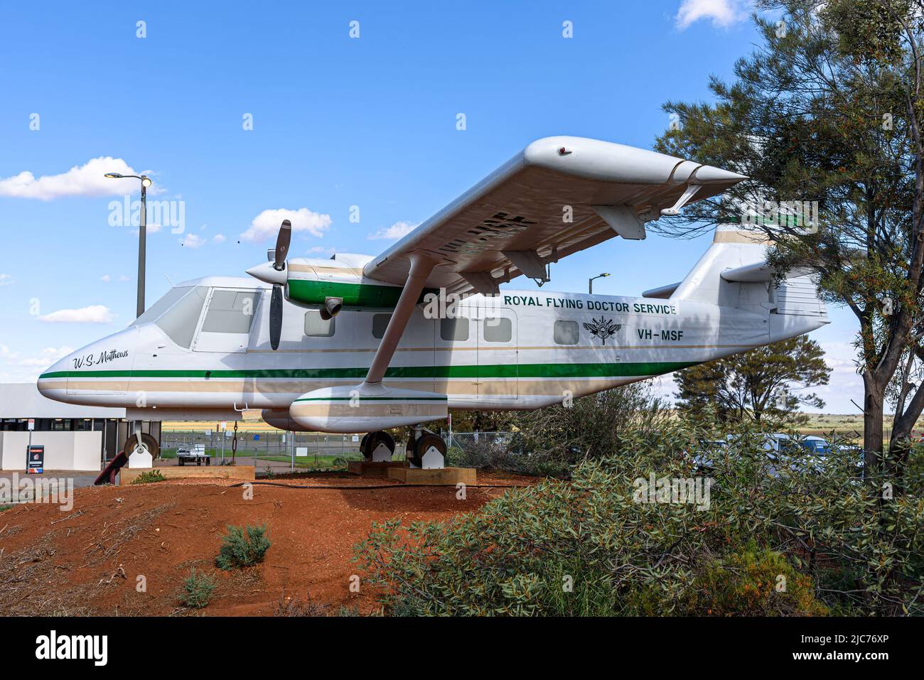 A Nomad aircraft of the Royal Flying Doctor Service on display at ...