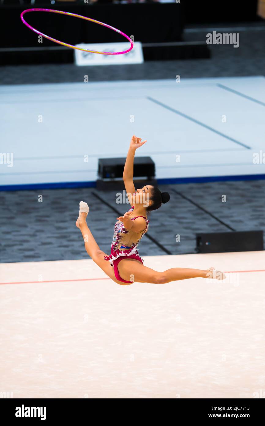 New Zealand Senior International Rhythmic Gymnast, Laylah Waggie in the ...