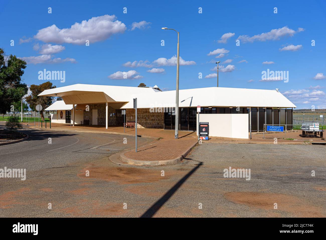 The terminal building at Broken Hill Airport, New South Wales Stock ...