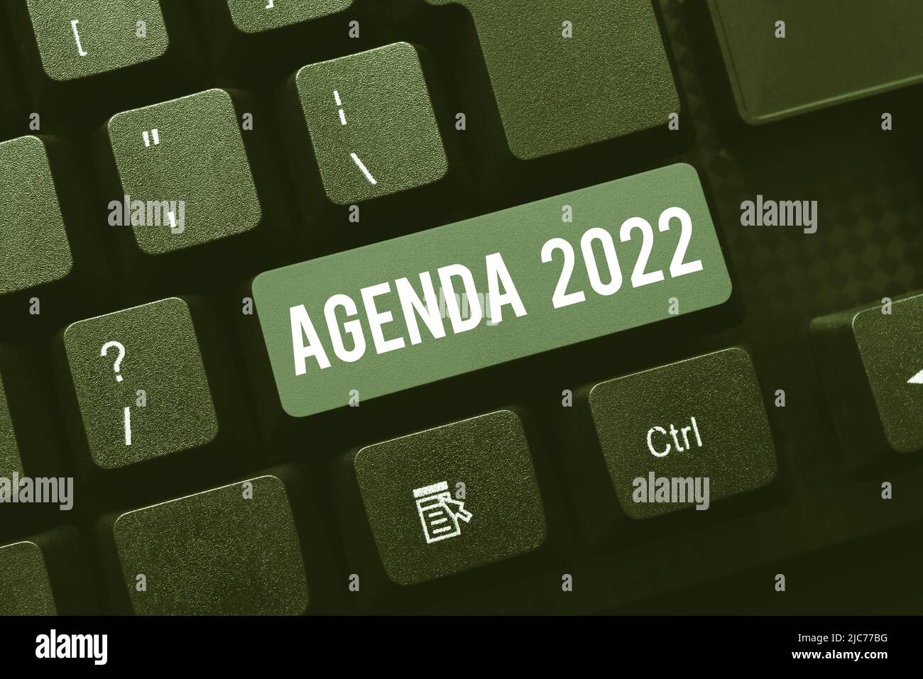 Conceptual display Agenda 2022. Business concept list of activities in ... Conceptual display Agenda 2022. Business concept list of activities in ...