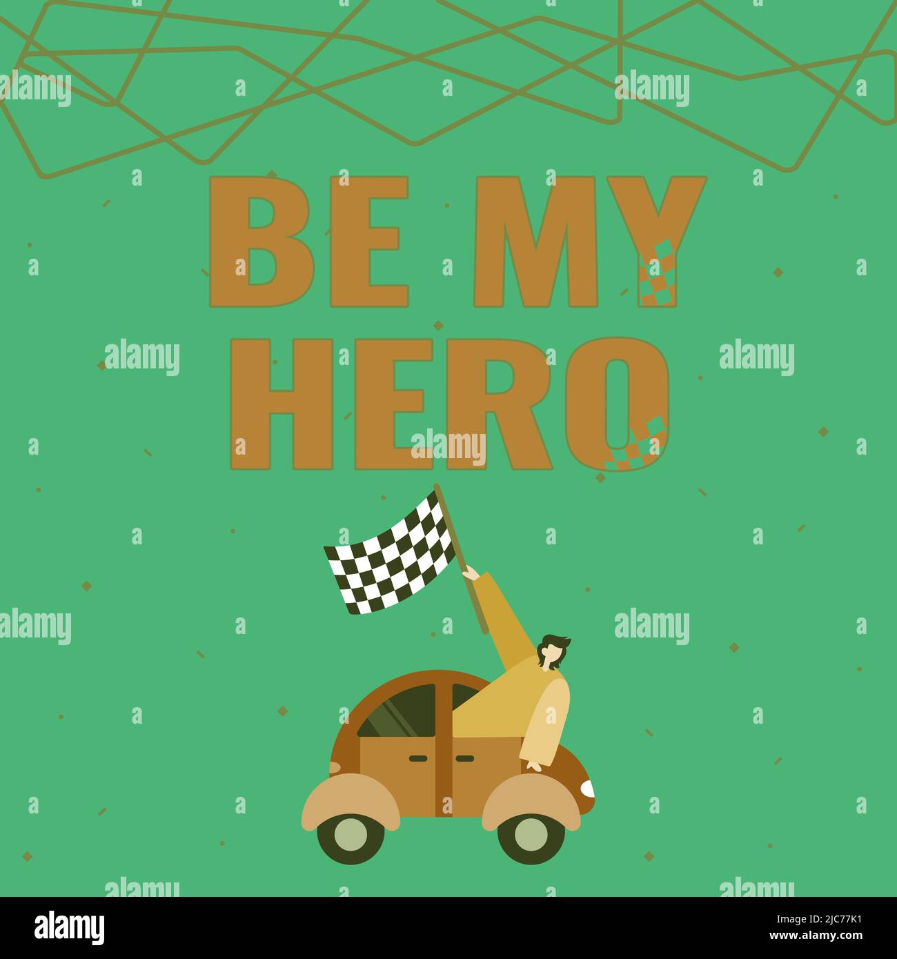 Text caption presenting Be My Hero. Business approach Request by ...