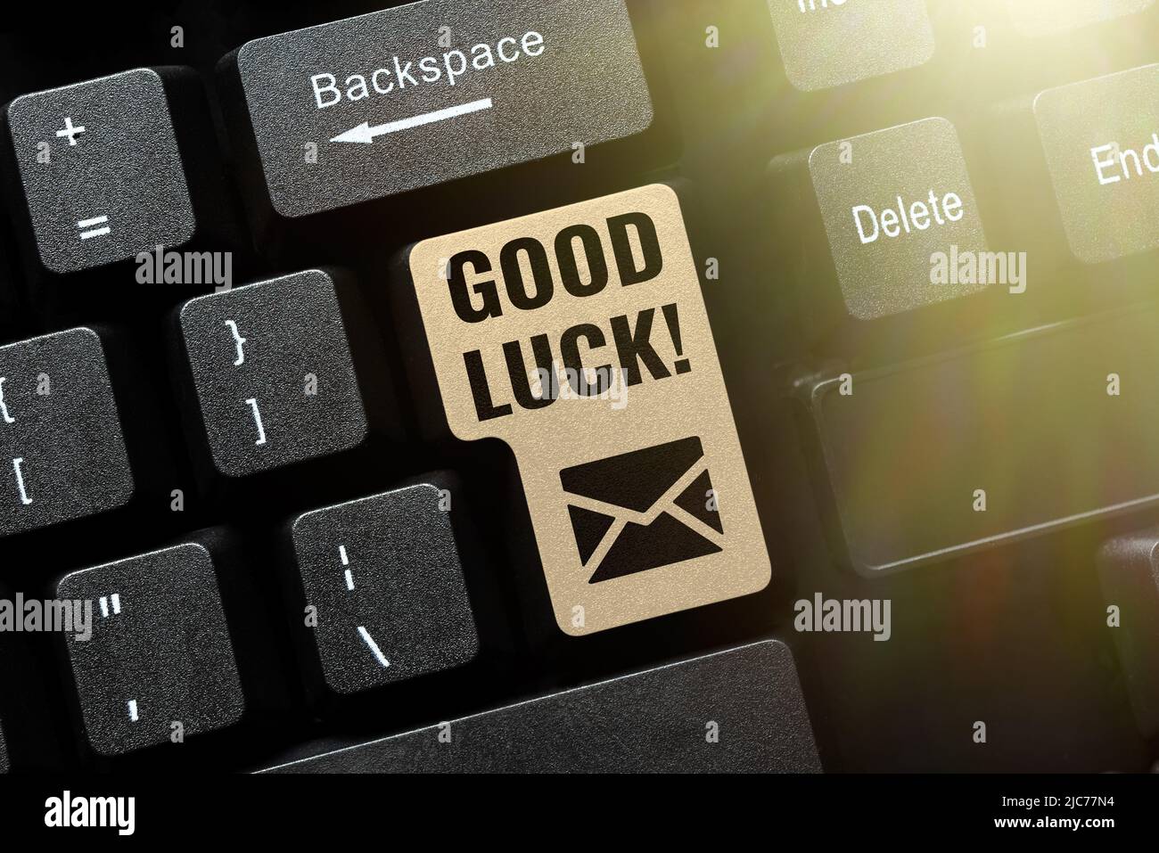 Text showing inspiration Good Luck. Business showcase A positive ...