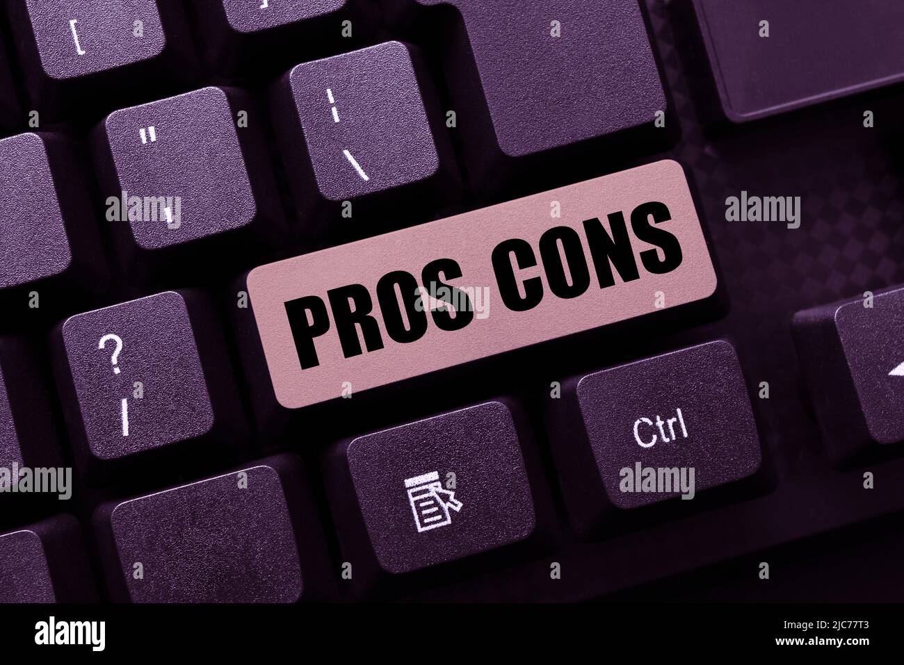 Conceptual caption Pros Cons. Word for The favorable and unfavorable ...