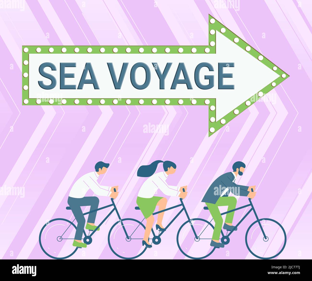 Text caption presenting Sea Voyage. Concept meaning riding on boat ...