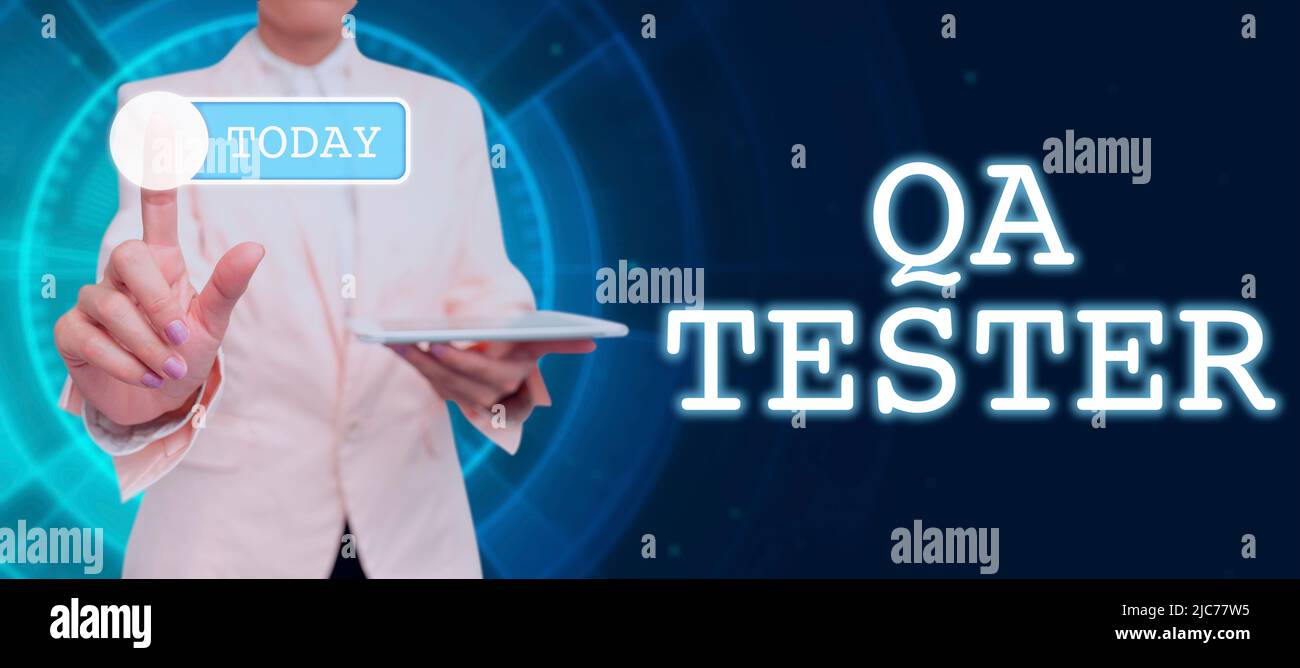 Handwriting Text Qa Tester Business Showcase Quality Assurance Of An