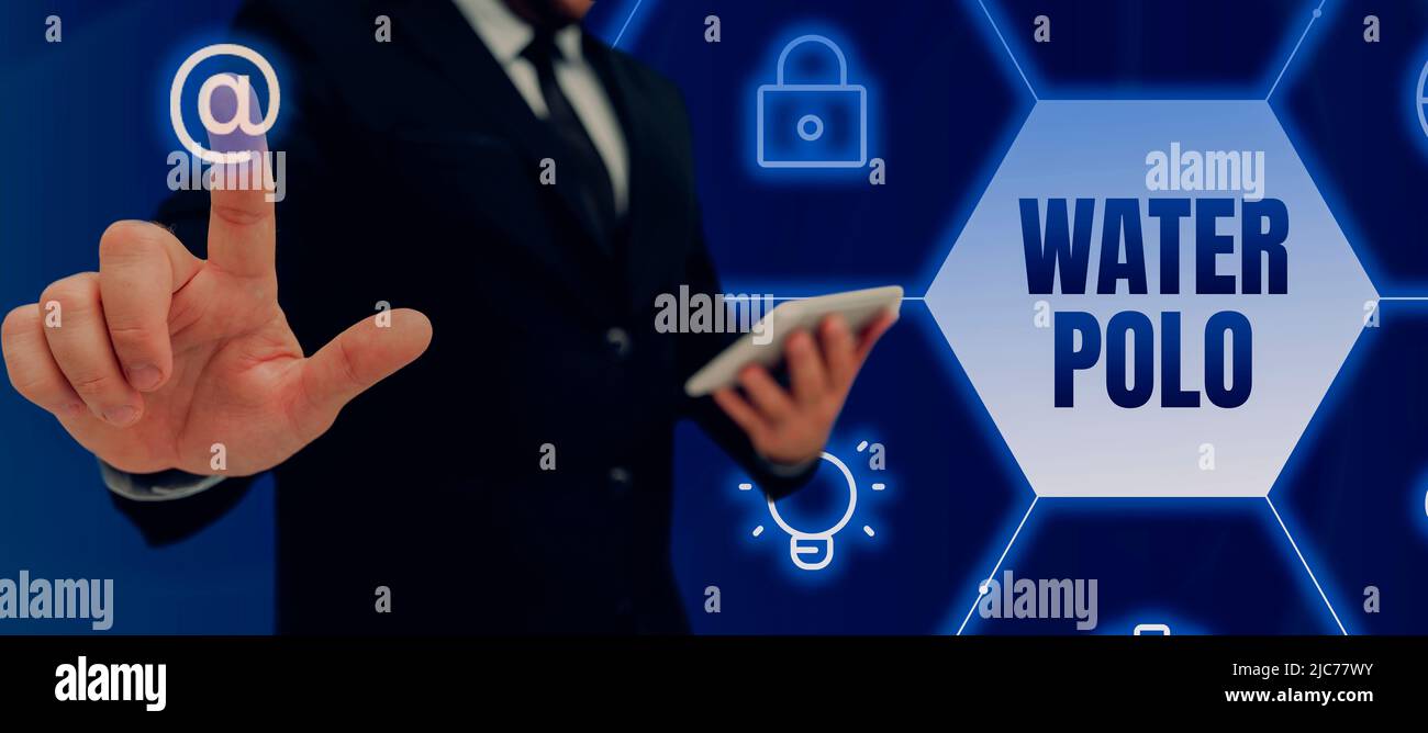 Hand writing sign Water Polo. Business showcase competitive team sport ...