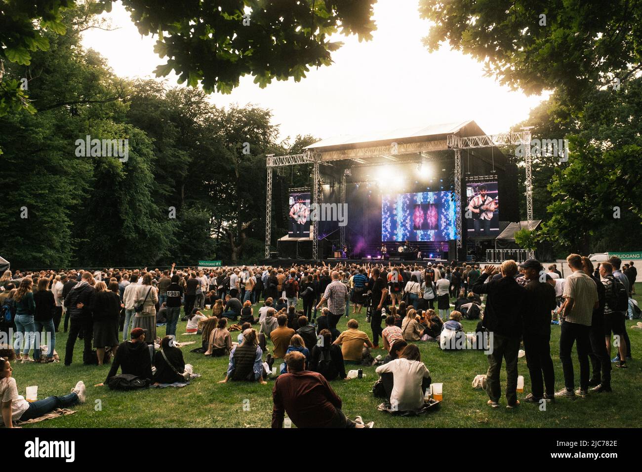 Copenhagen, Denmark. 10th June, 2022. Festival goers attend a live ...