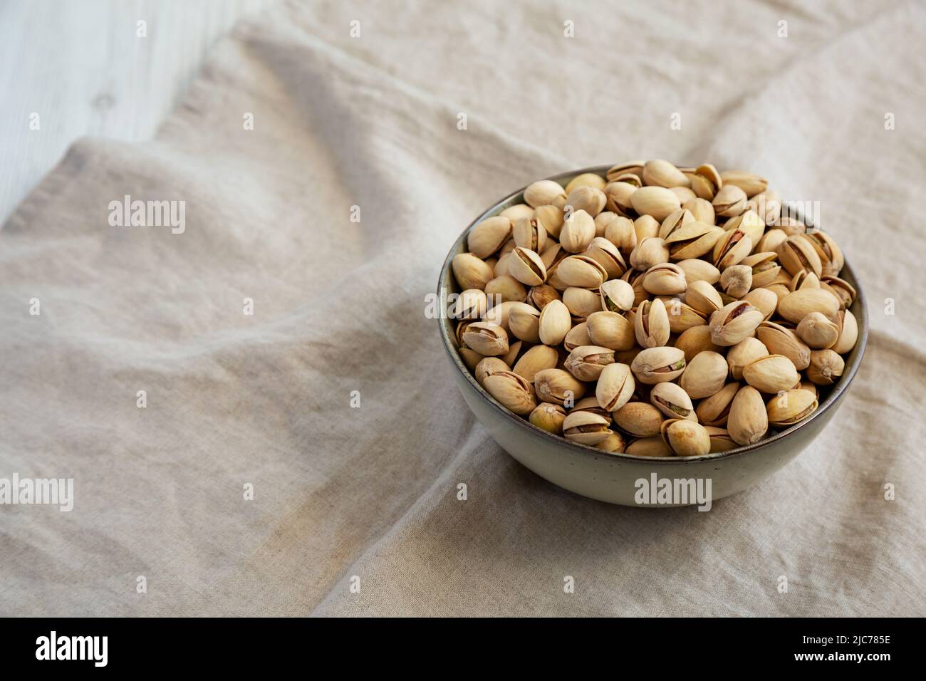 Roasted and Salted Pistachio in Shell. Space for text Stock Photo - Alamy
