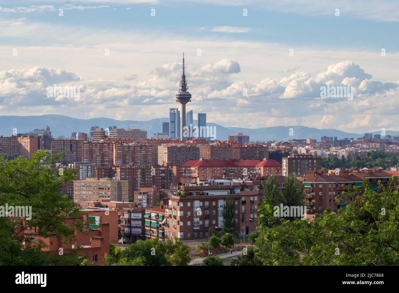 Photograph of Torrespaña and Cuatro Torres Business Area in Madrid ...