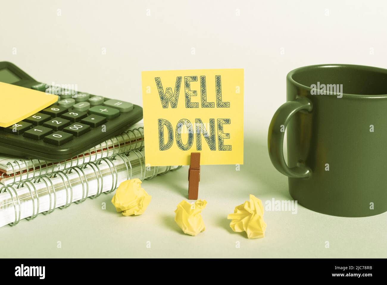 Handwriting text Well Done. Business approach Peform accurately and ...