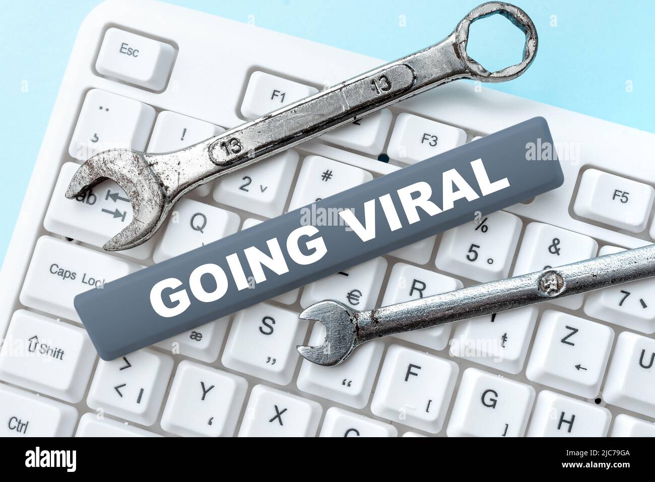 Sign displaying Going Viral. Conceptual photo image video or link that ...