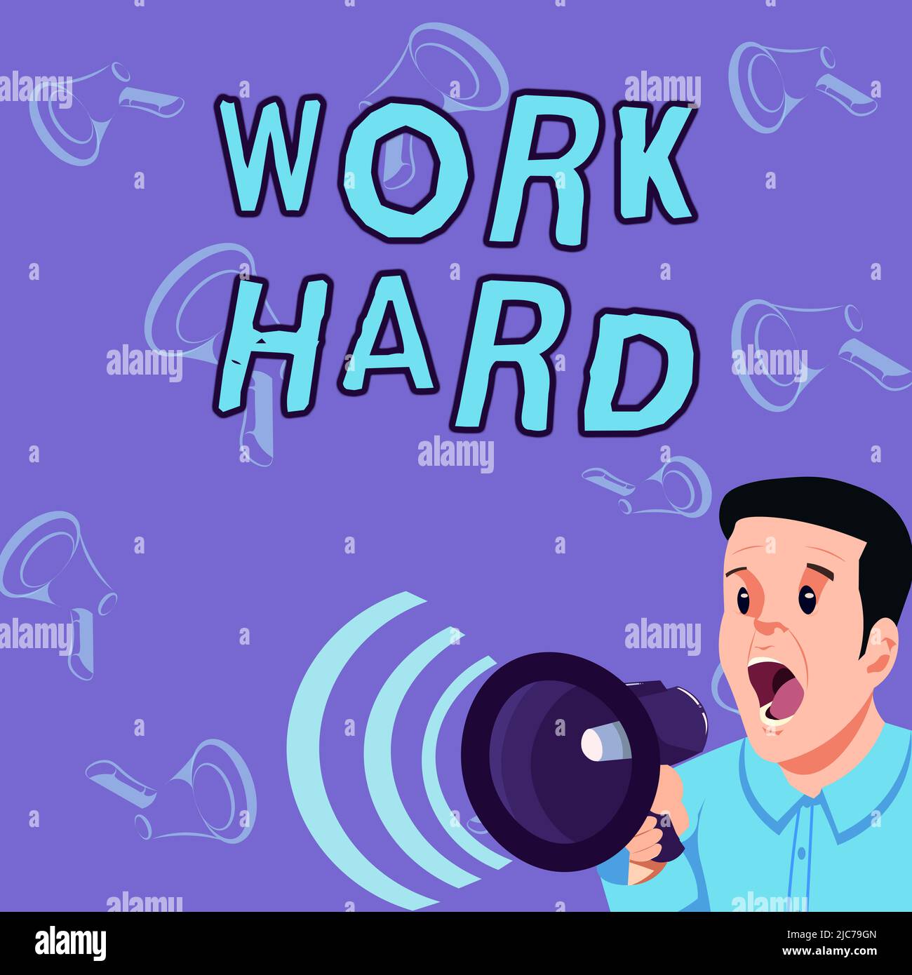 Conceptual display Work Hard. Internet Concept Laboring that puts ...