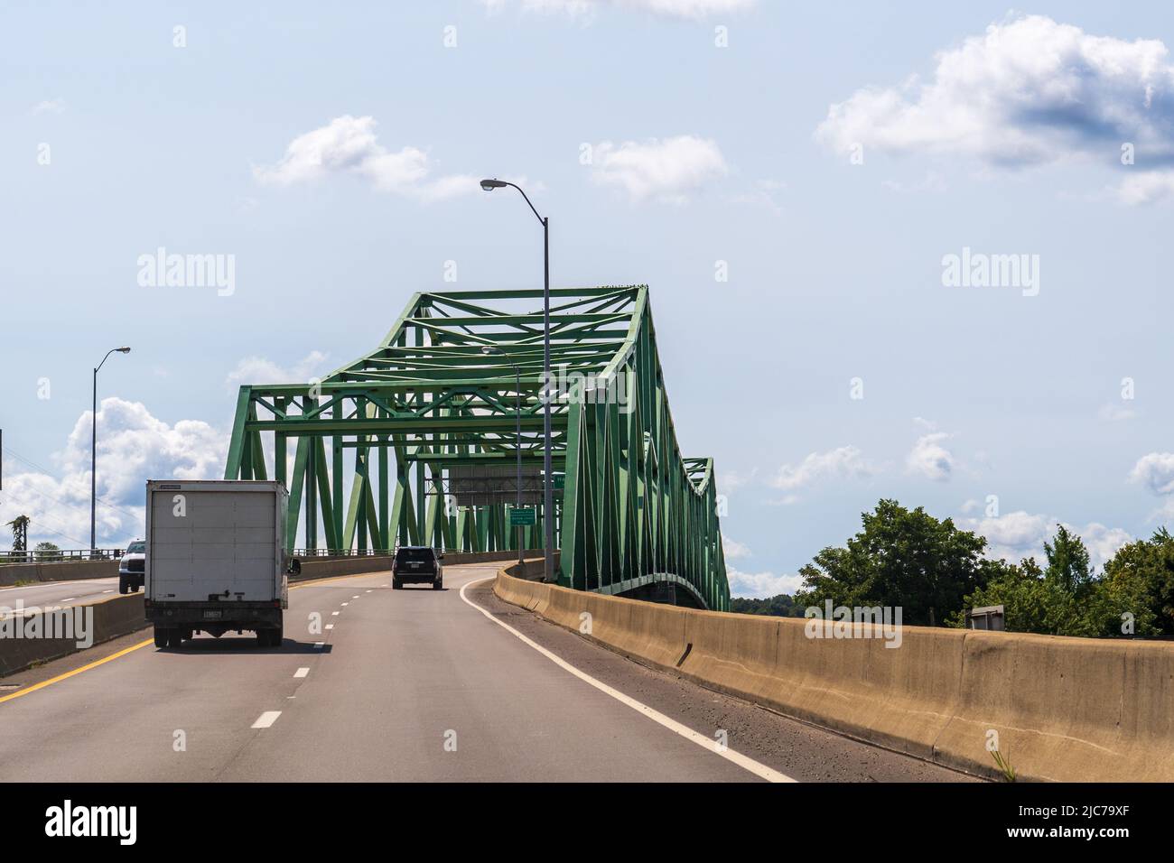 Point Pleasant, West Virginia - Sept. 10, 2021:Bartow Jones Bridge also ...