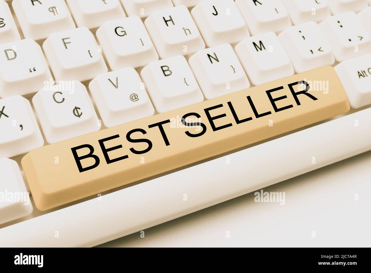 Conceptual caption Best Seller. Concept meaning book or other product ...