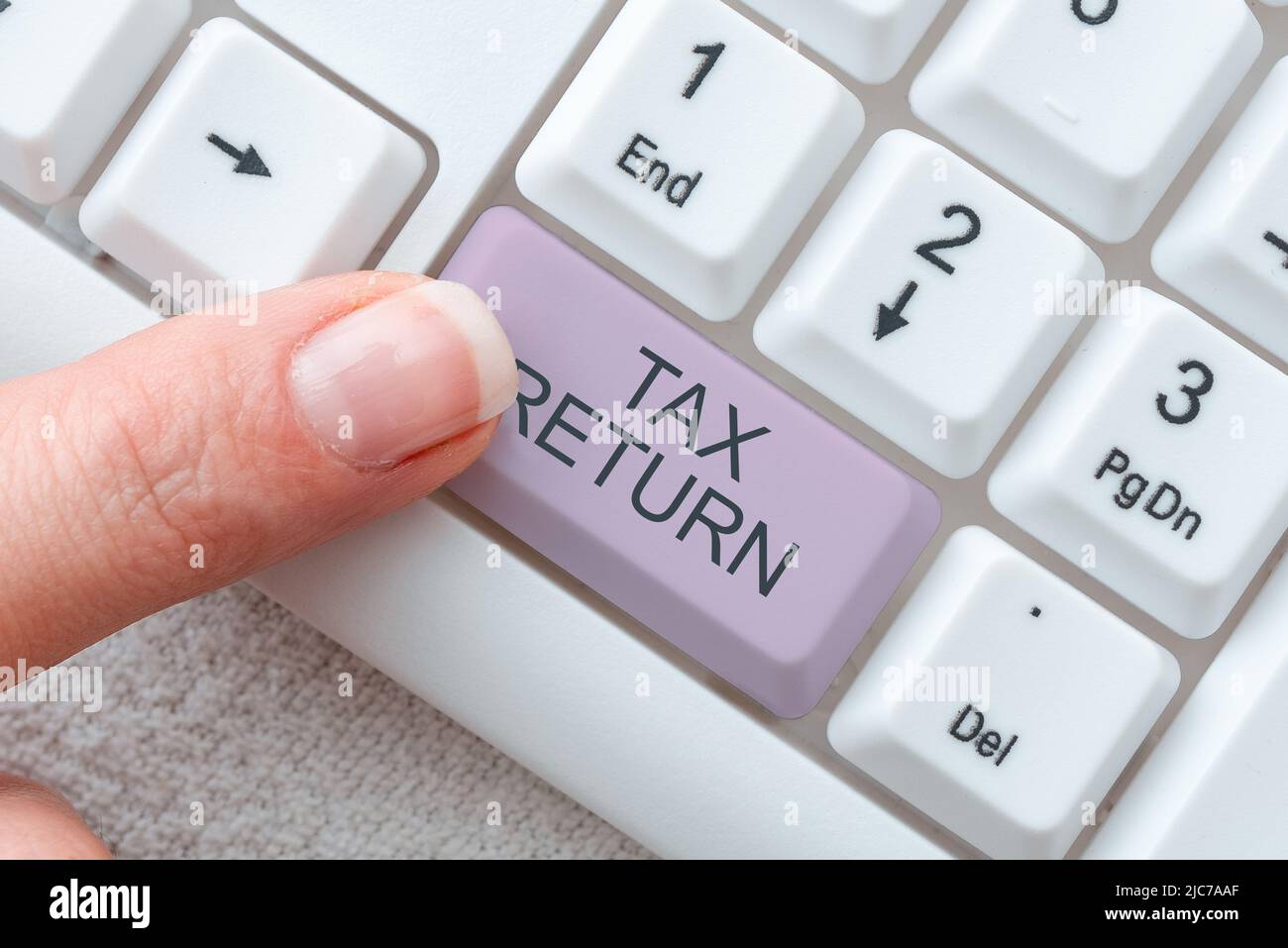 Text sign showing Tax Return. Word Written on which taxpayer makes ...