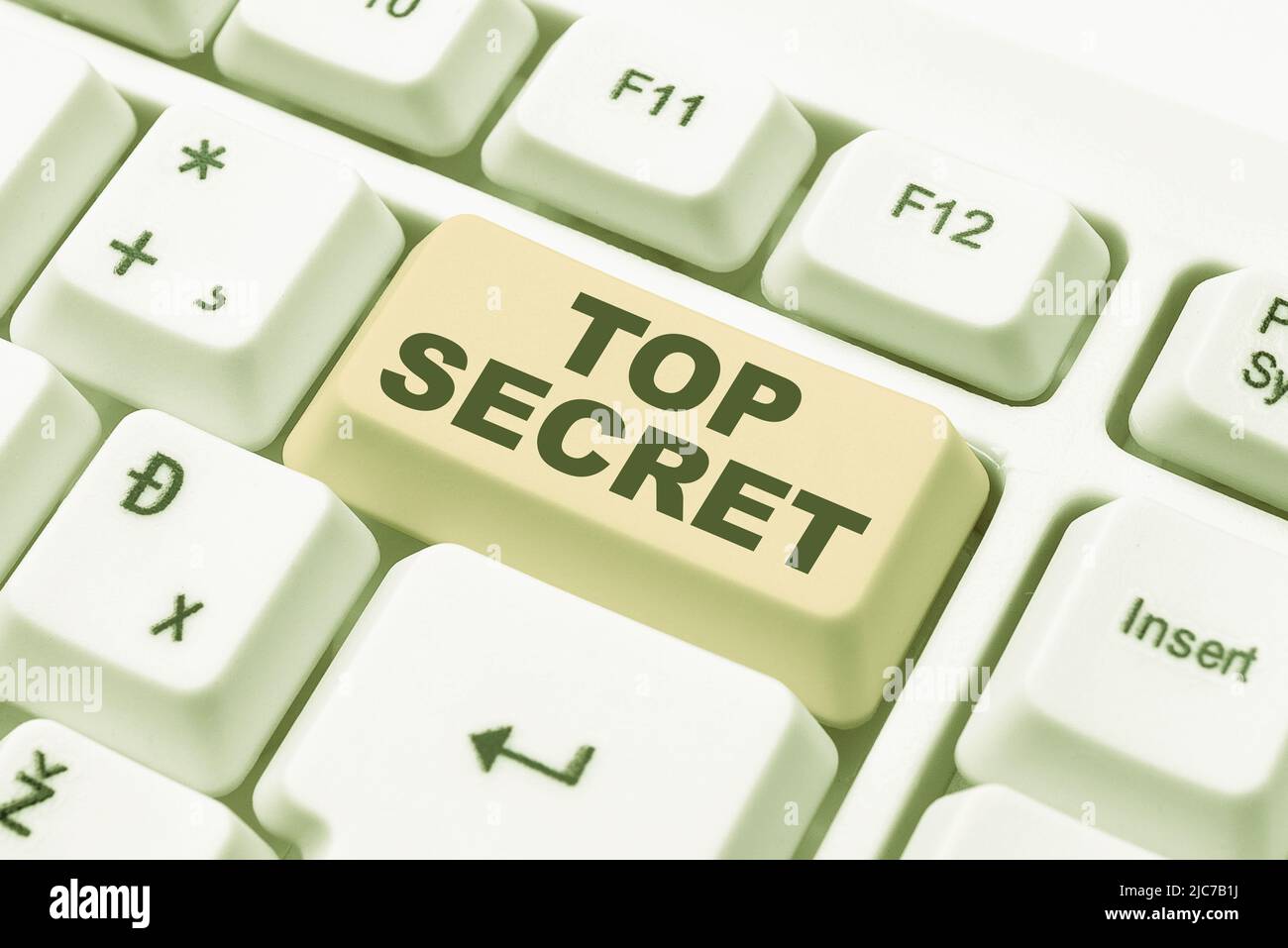 Conceptual caption Top Secret. Word for telling someone important data ...