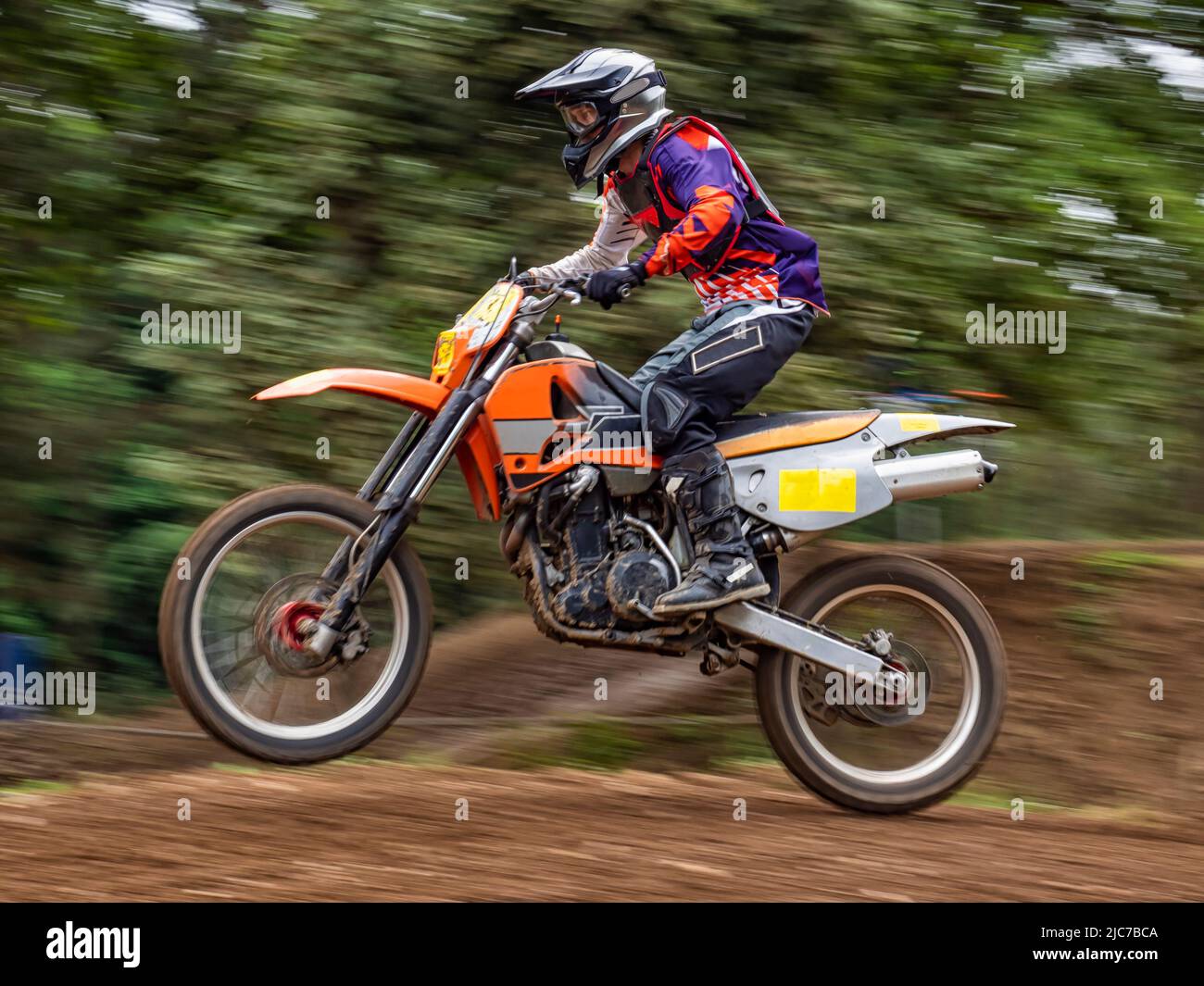 Motocross scene during a race, panning technique Stock Photo - Alamy