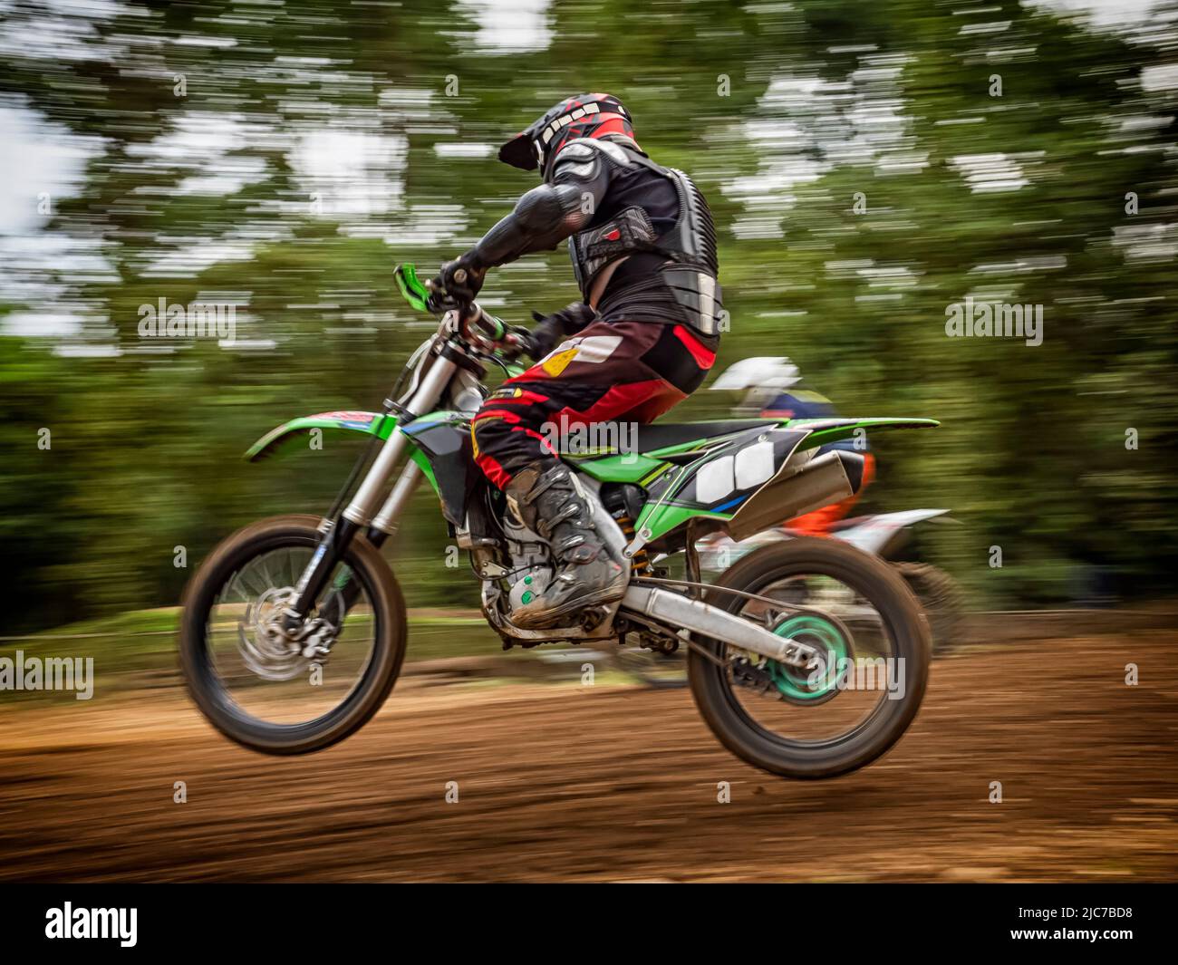 Motocross scene during a race, panning technique Stock Photo - Alamy