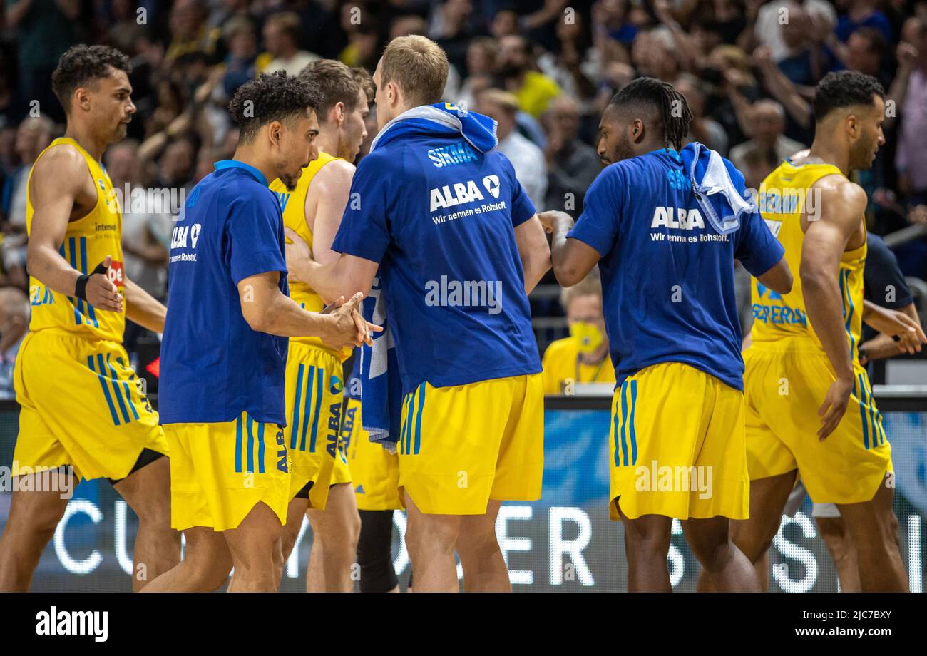 Berlin, Germany. 10th June, 2022. Basketball: Bundesliga, Alba Berlin ...
