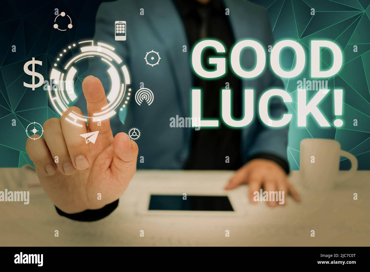 Conceptual display Good Luck. Internet Concept A positive fortune or a ...