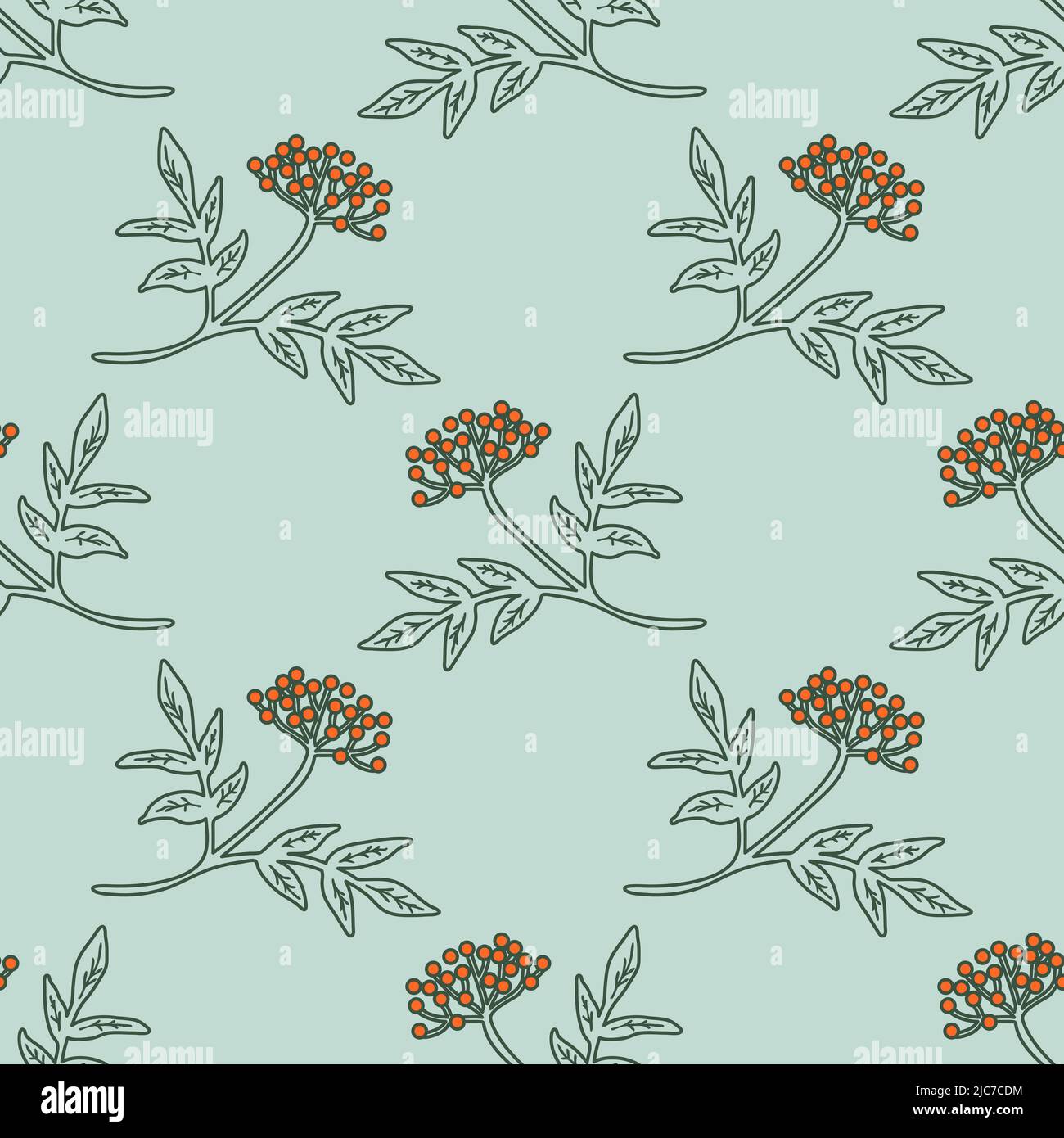 Seamless decorative vector floral pattern Stock Vector Image & Art - Alamy