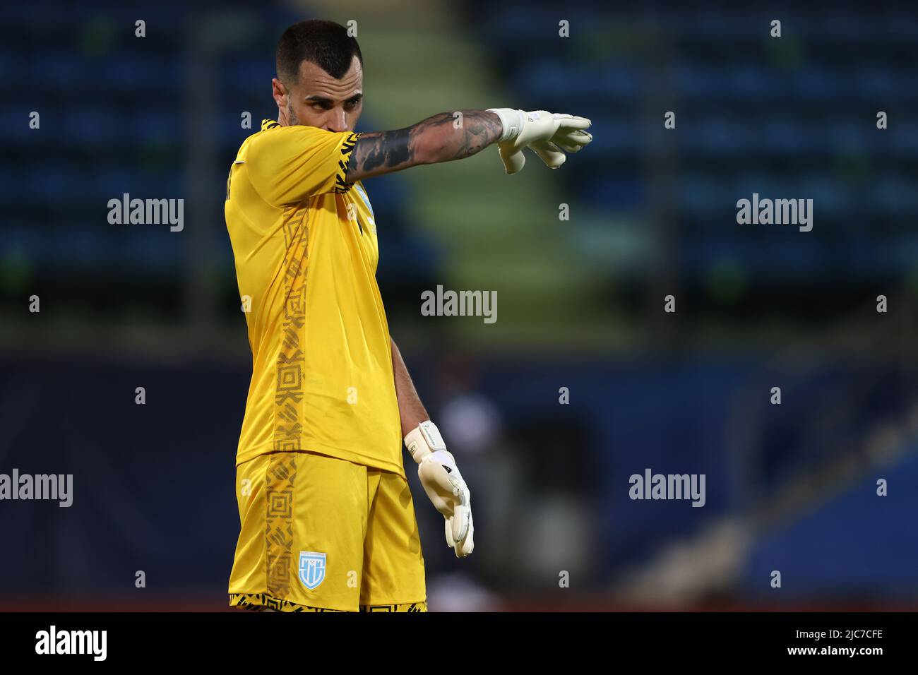 Serravalle, Italy, 9th June 2022. Aldo Simoncini of San Marino reacts ...