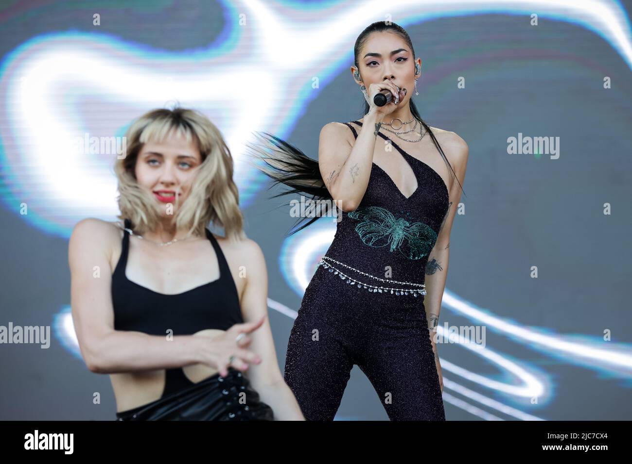 Japanese-British singer-songwriter and model, Rina Sawayama, performs ...