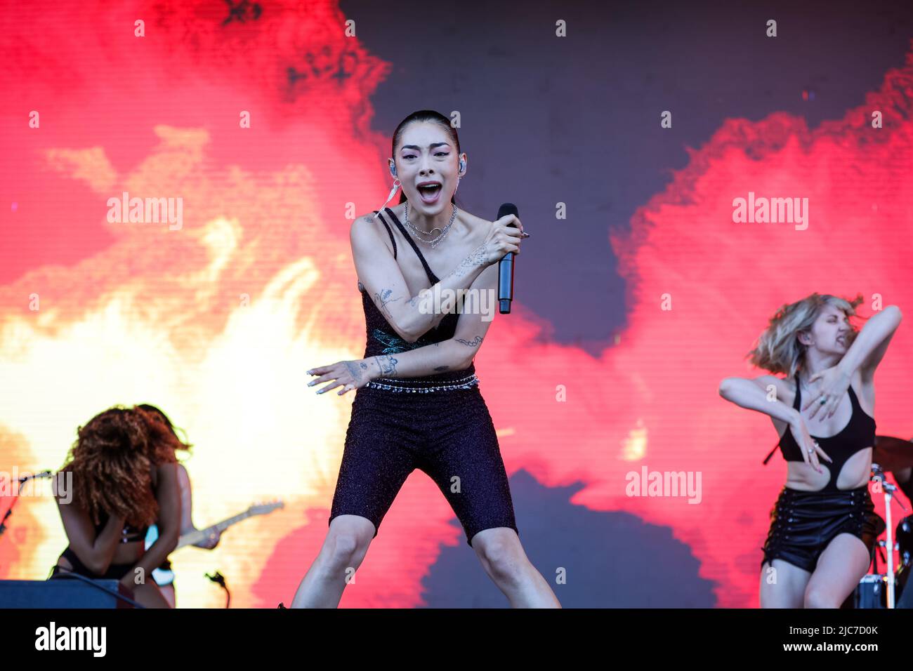 Japanese-British singer-songwriter and model, Rina Sawayama, performs ...