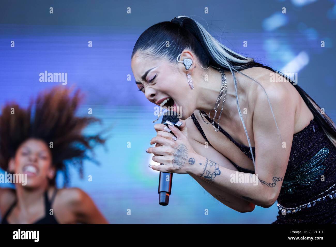 Japanese-British singer-songwriter and model, Rina Sawayama, performs ...