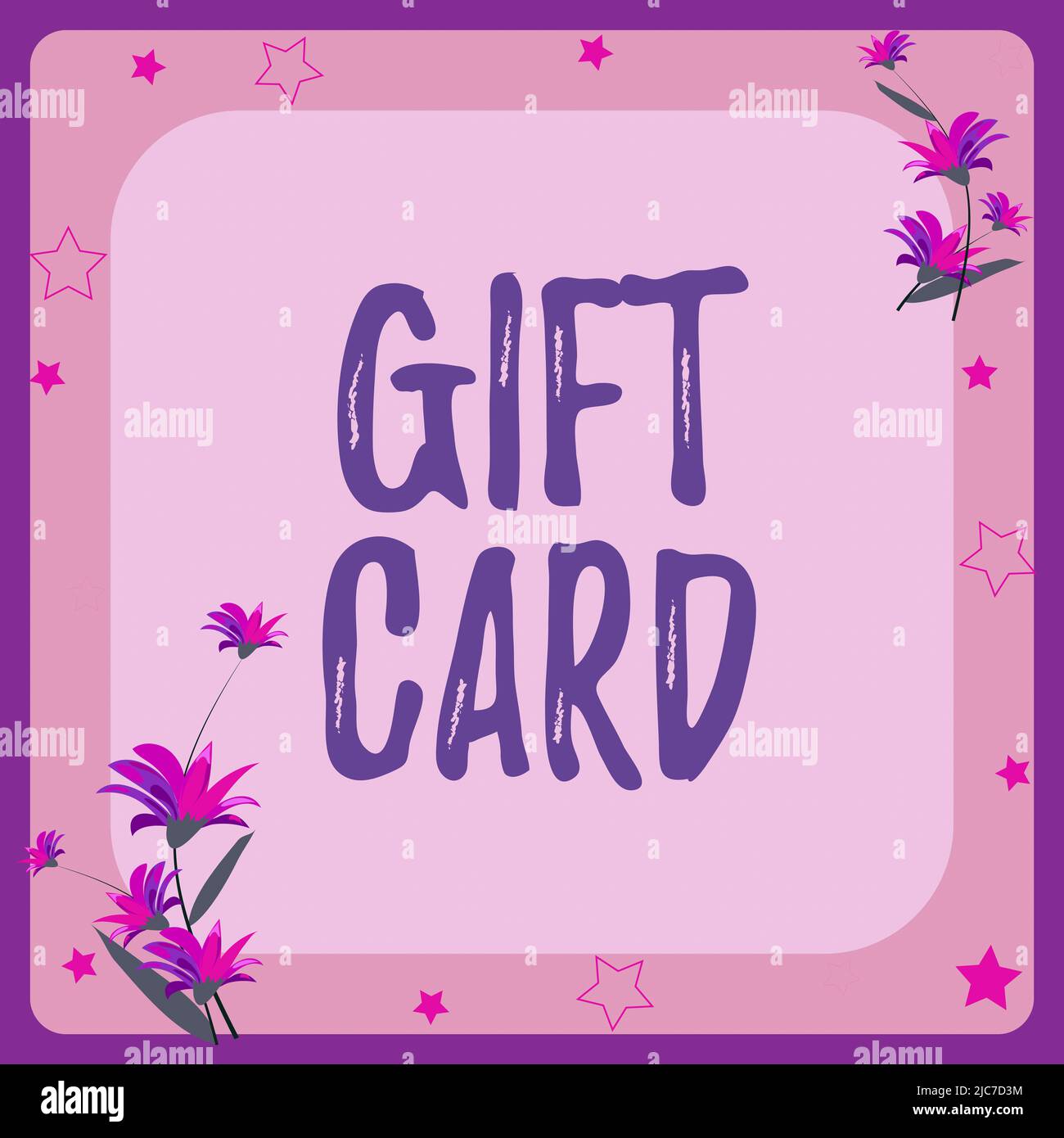 Text sign showing Gift Card. Word for A present usually made of paper ...