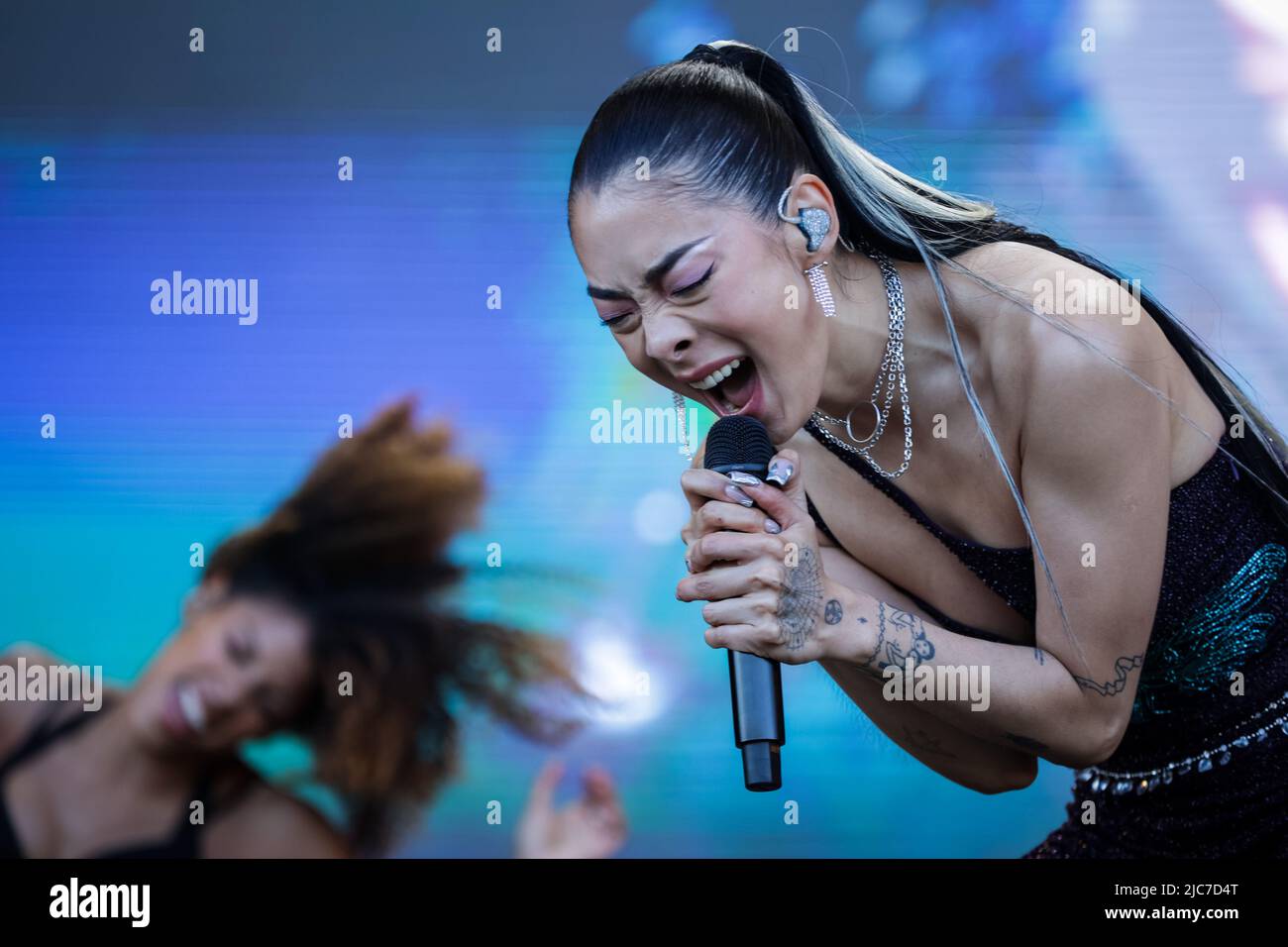 Japanese-British singer-songwriter and model, Rina Sawayama, performs ...