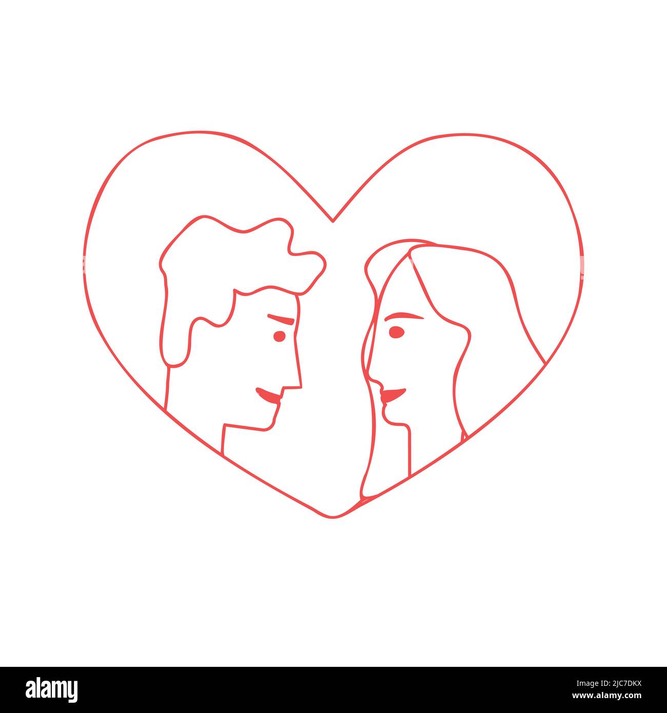 Simple isolated vector couple illustration Stock Vector Image & Art - Alamy