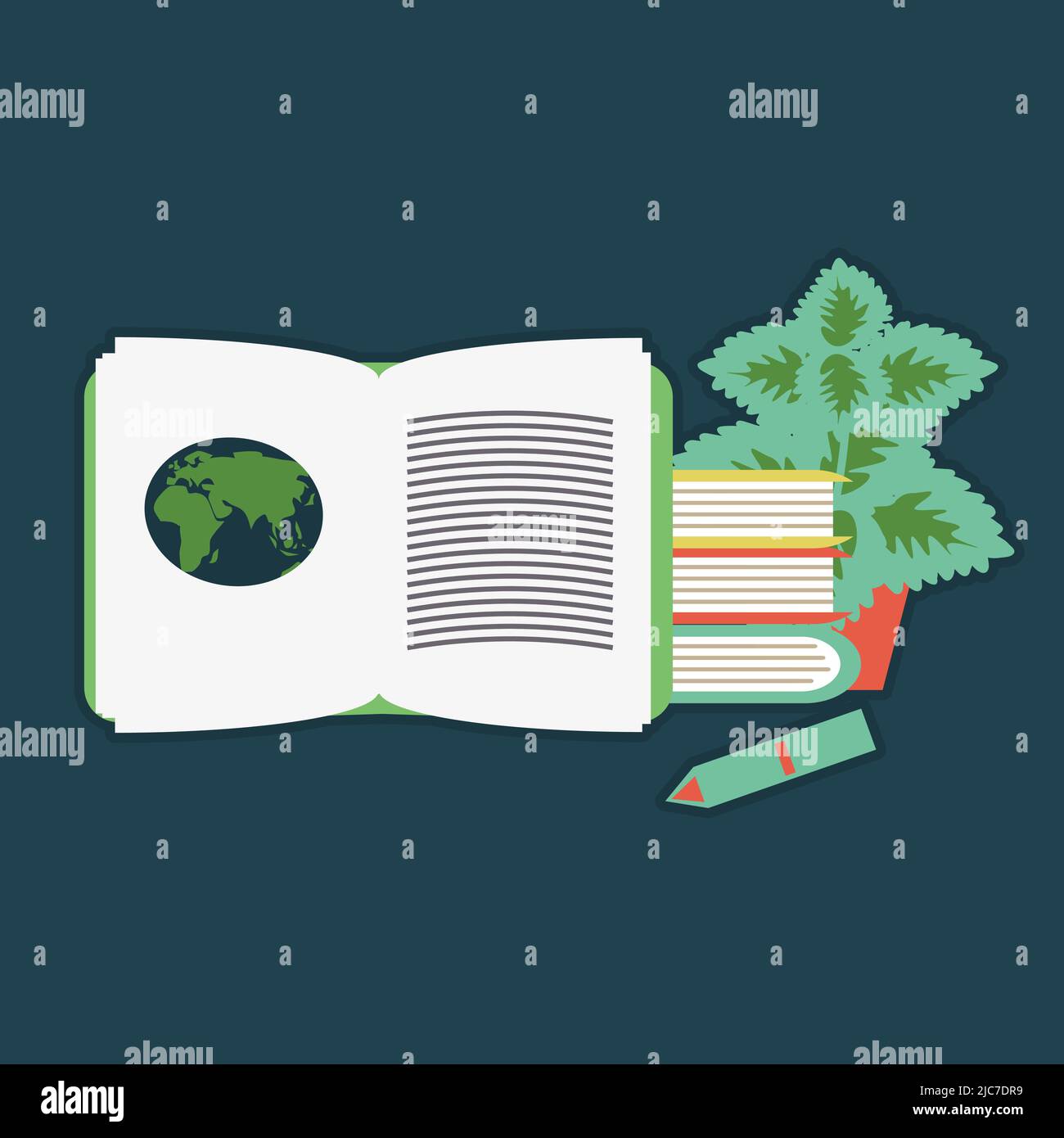 Education learning vector simple illustrarion Stock Vector Image & Art ...